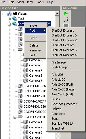 Adding Cameras - StarDot :: Knowledge Base